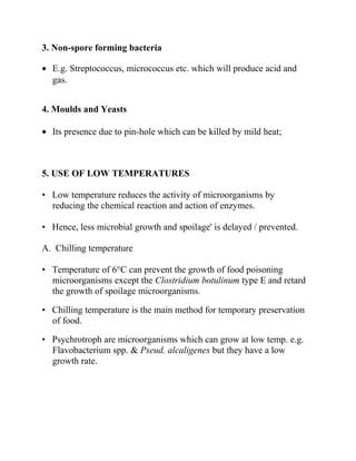 Food Microbiology - Chapter 6 | DOC