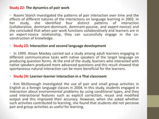 Second Language Learning in the Classroom | PPTX