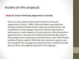 Second Language Learning in the Classroom | PPTX