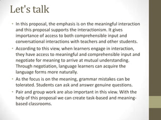 Second Language Learning in the Classroom | PPTX