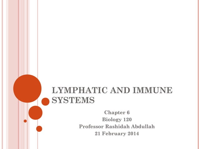 Chapter 6 - Lymphatic and Immune System | PPT