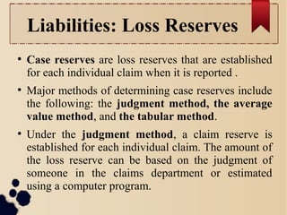 Chapter 6: FINANCIAL OPERATIONS OF I NSURERS | PPT