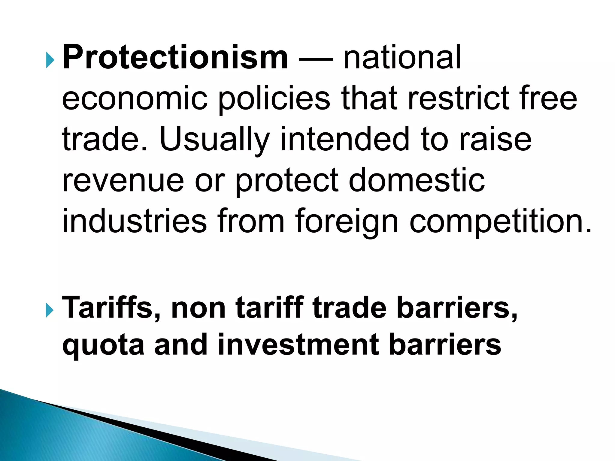 INTERNATIONAL TRADE THEORIES AND TRADE BARRIERS | PPTX