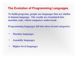 Programming Languages and the Programming Process | PPS