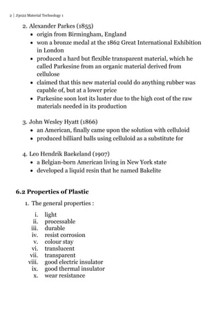 Material Technology | PDF