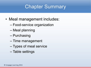Chapter 6 - Meal Management | PPTX