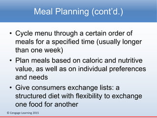 Chapter 6 - Meal Management | PPTX