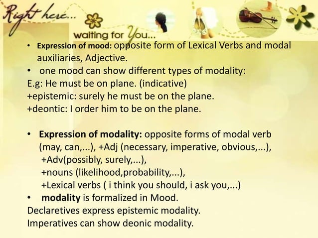 Modality | PPTX | Law