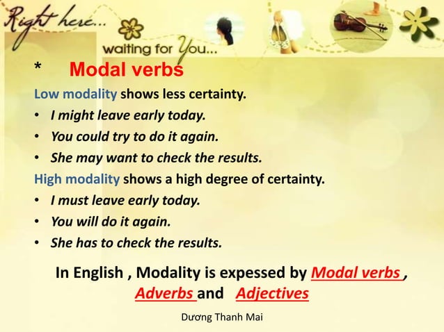 Modality | PPTX | Law