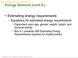 Chapter 6: Energy Balance and Body Composition | PPT