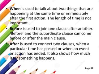 Chapter 6 After, before, when | PPTX