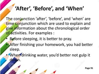 Chapter 6 After, before, when | PPT