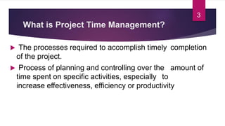 Project Time Management | PPT