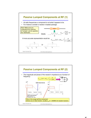 Chapter6 - Review of Passive and Active RF Lumped Components | PDF