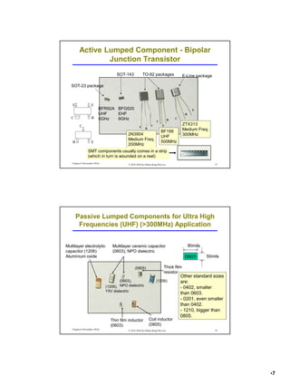 Chapter6 - Review of Passive and Active RF Lumped Components | PDF