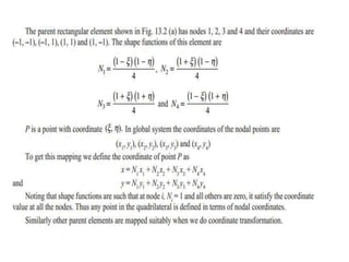 isoparametric formulation | PPTX