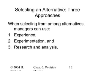 ESSENTIALS OF MANAGEMENT: An International Perspective Sixth Edition ...