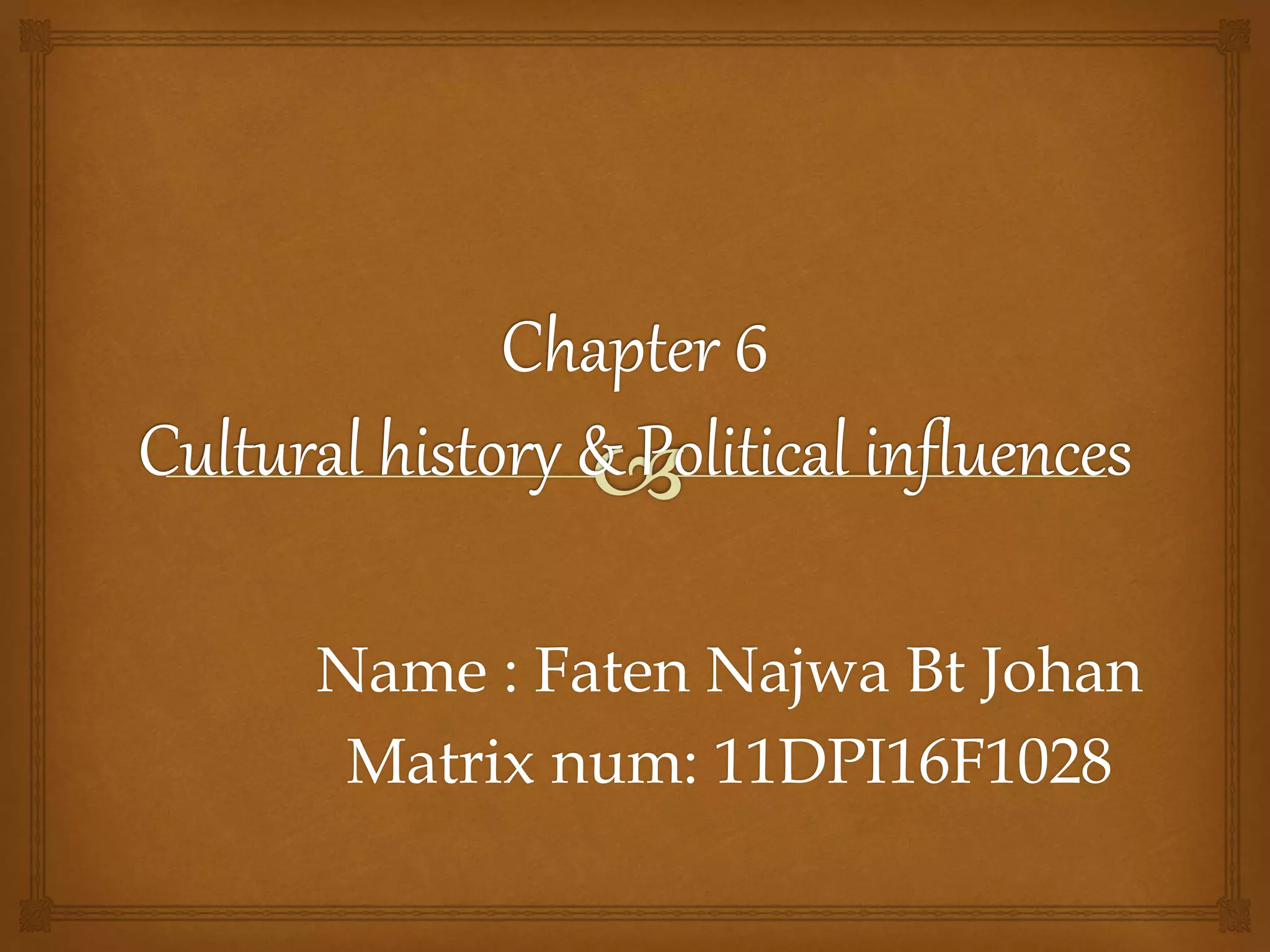 Chapter 6 | PPT