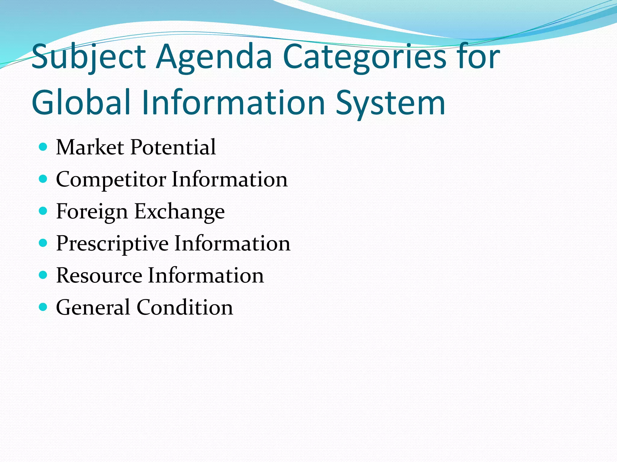 Chapter 6 - Global Information System and Market Research | PPTX