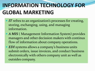 Chapter 6 - Global Information System and Market Research | PPTX