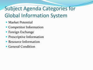 Chapter 6 - Global Information System and Market Research | PPTX