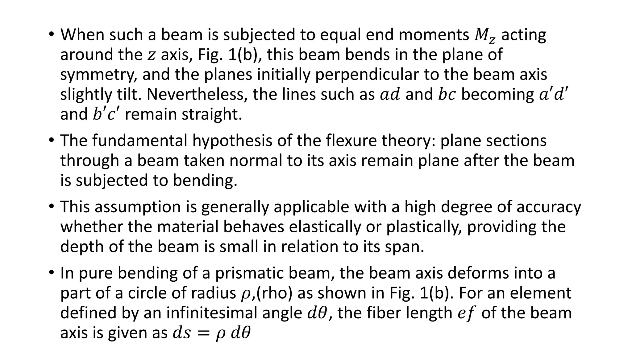 Chapter 6: Pure Bending and Bending with Axial Forces | PPTX