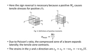 Chapter 6: Pure Bending and Bending with Axial Forces | PPTX