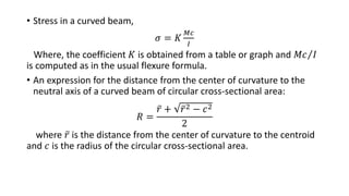 Chapter 6: Pure Bending and Bending with Axial Forces | PPTX