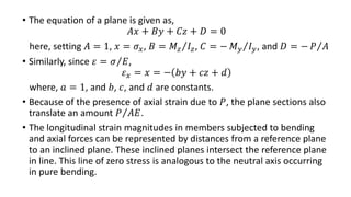 Chapter 6: Pure Bending and Bending with Axial Forces | PPTX