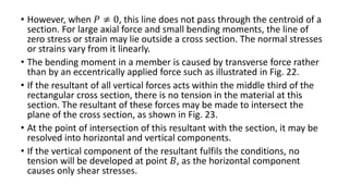Chapter 6: Pure Bending and Bending with Axial Forces | PPTX