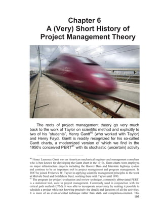 Theory of Management of Large Complex Projects - Chapter 6 | PDF