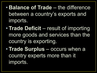 The Economic Effects of Foreign Trade | PPTX
