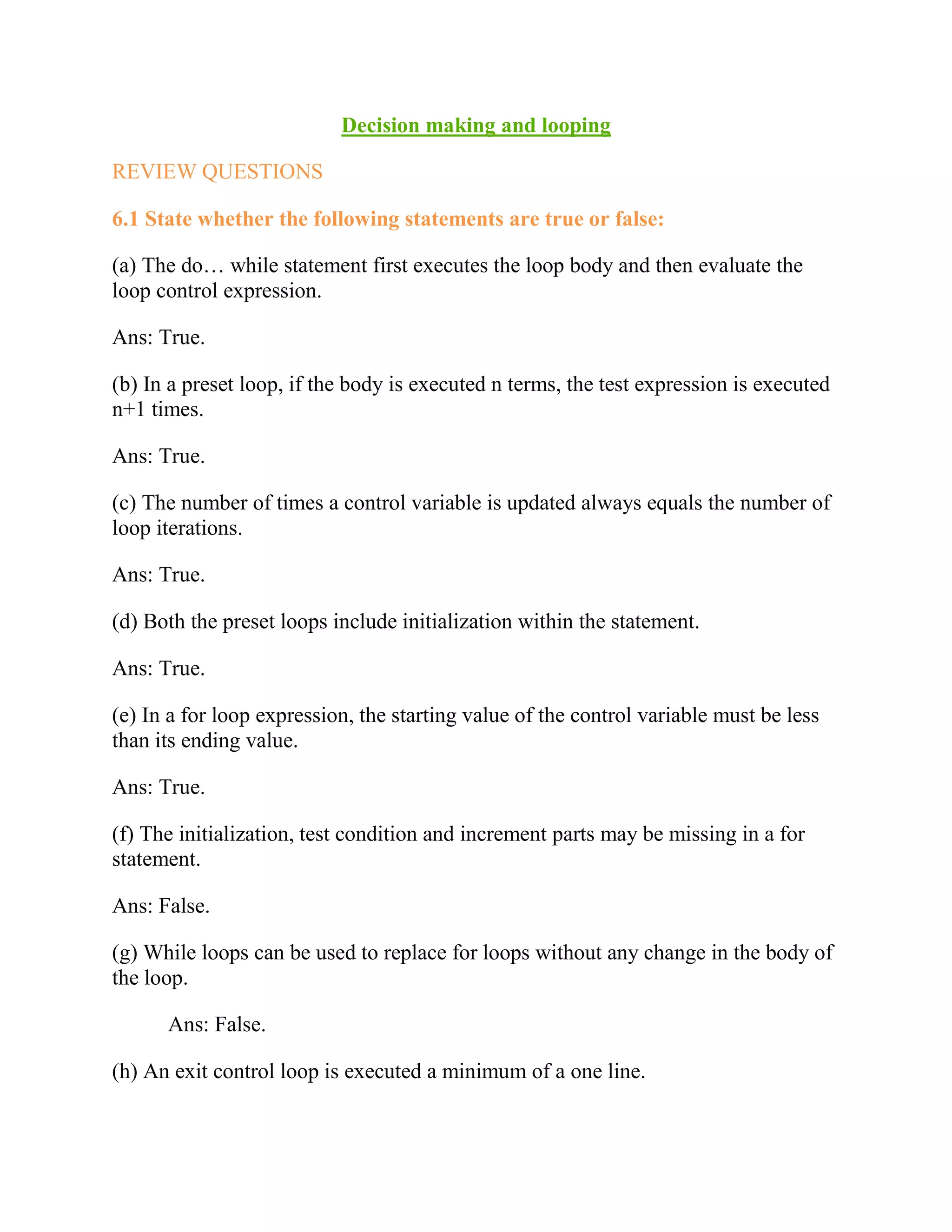 Chapter 6 Balagurusamy Programming ANSI in c | PDF