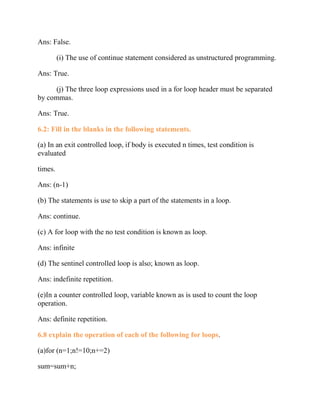 Chapter 6 Balagurusamy Programming ANSI in c | PDF