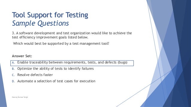 Chapter 6 Tool Support For Testing