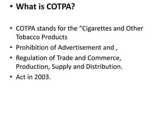 Chapter 6.1 national tobacco control program | PPTX