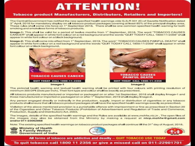 Chapter 6.1 national tobacco control program | PPTX | Illegal Drugs ...