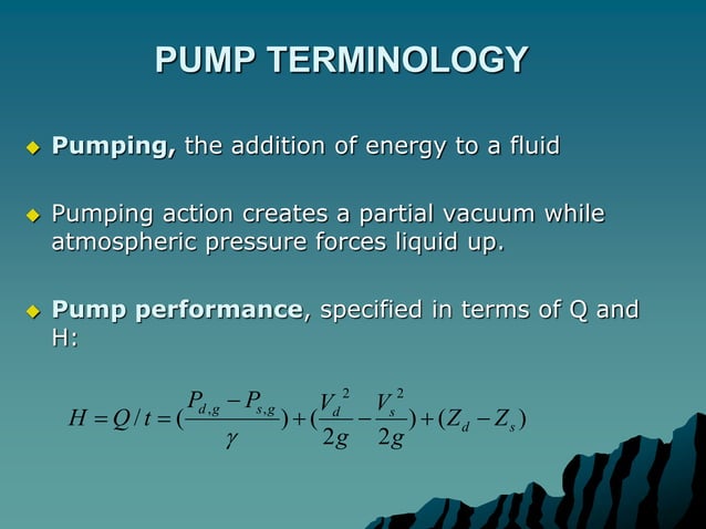 Pumps Fluid Mechanics and machinery , different types of pumps | PPT