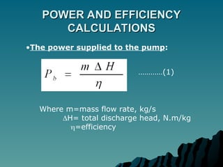 Pump Course: Fluid Mechanics & Machinery | PPT