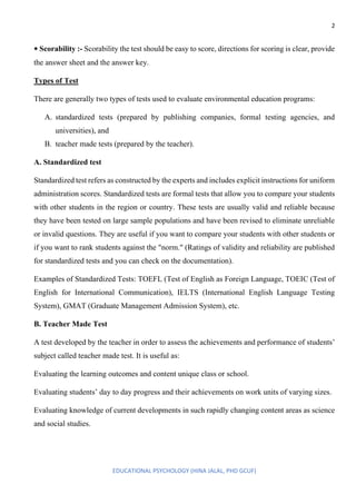 Educational Psychology and Assessment | PDF