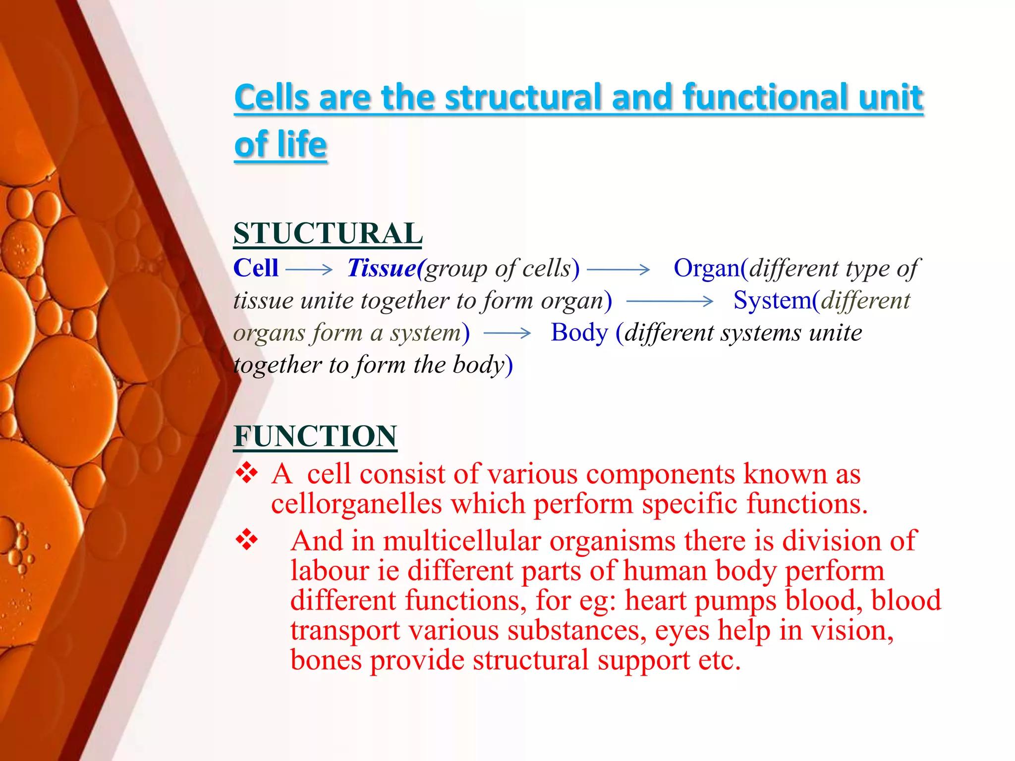 fundamental unit of life | PPTX