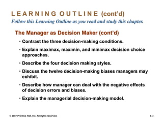Decision Making in Managerial job | PPT
