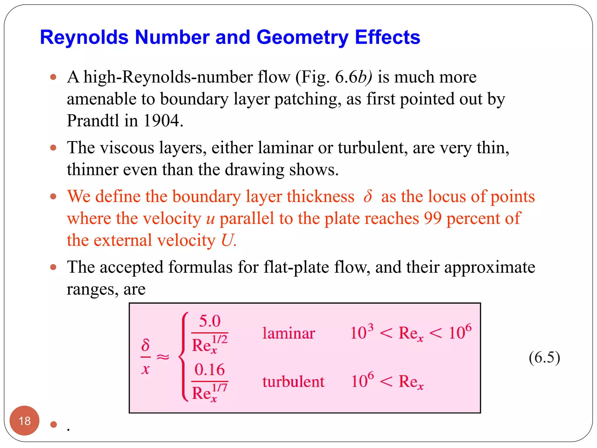 Fluid Mechanics Chapter 6. Boundary Layer Concept | PDF