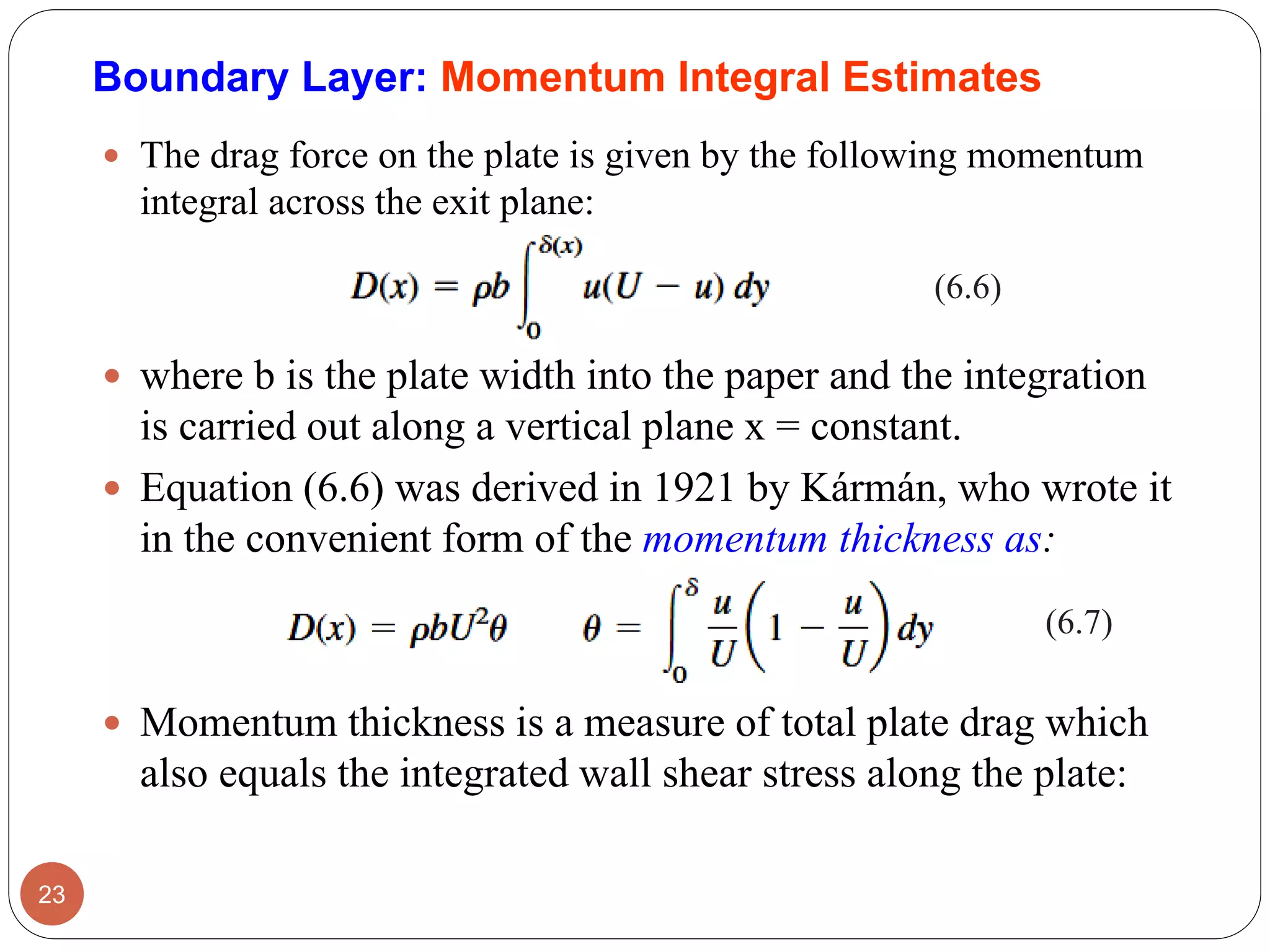 Fluid Mechanics Chapter 6. Boundary Layer Concept | PDF | Physics | Science
