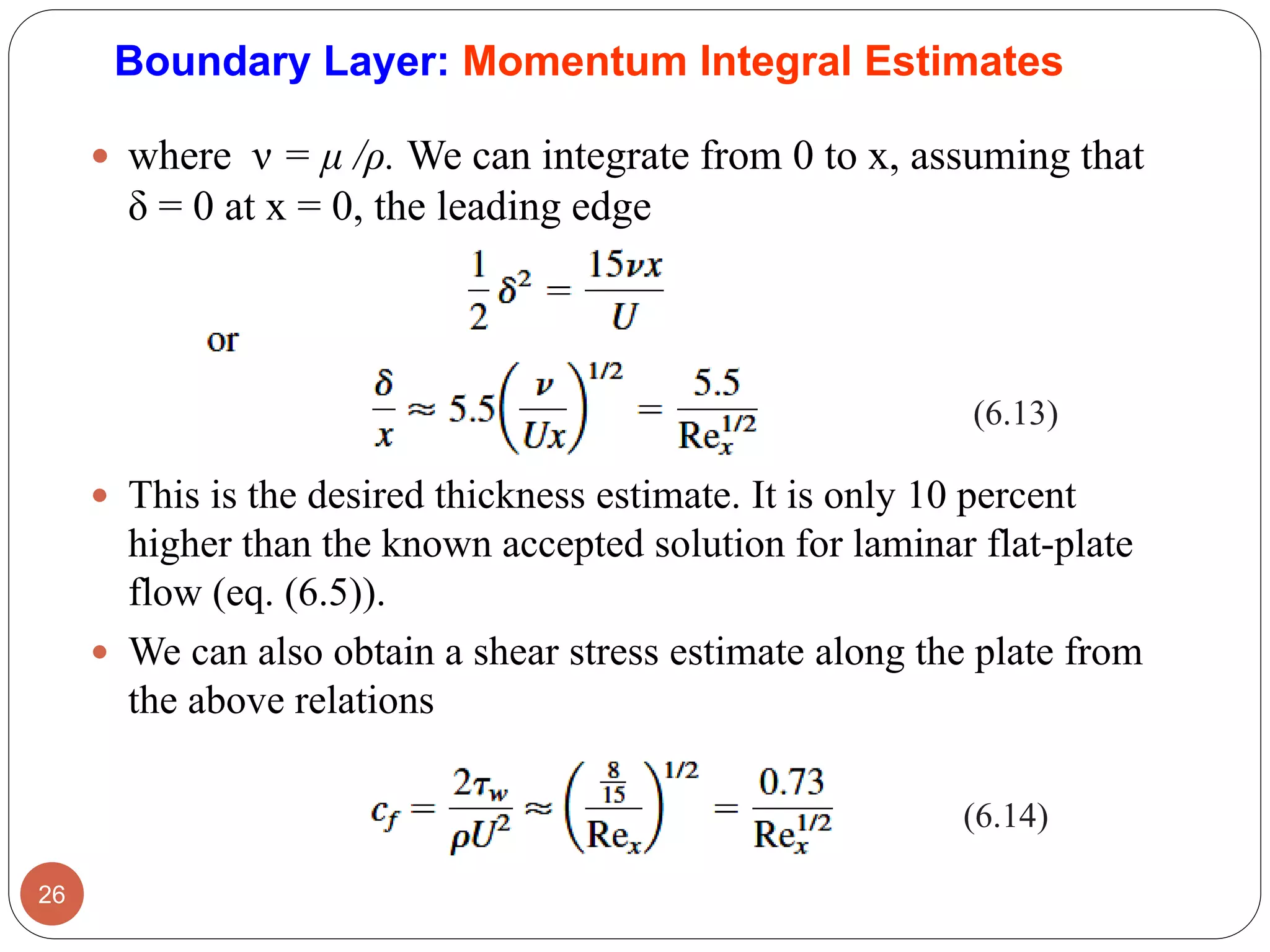 Fluid Mechanics Chapter 6. Boundary Layer Concept | PDF | Physics | Science