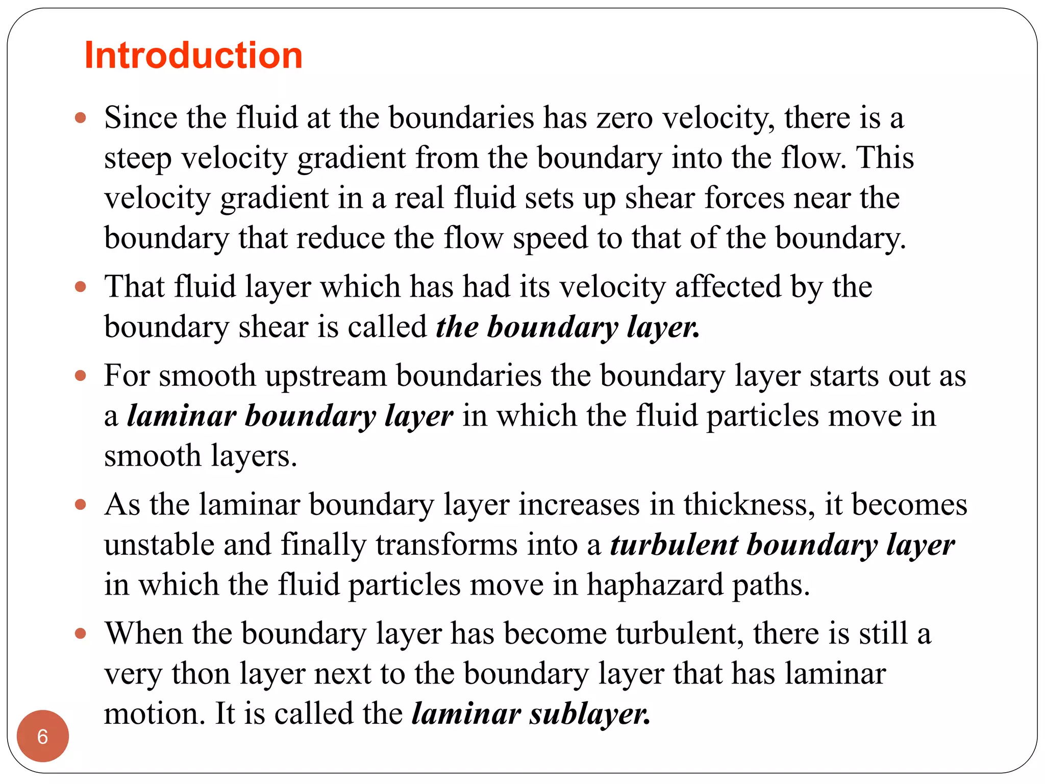 Fluid Mechanics Chapter 6. Boundary Layer Concept | PDF | Physics | Science
