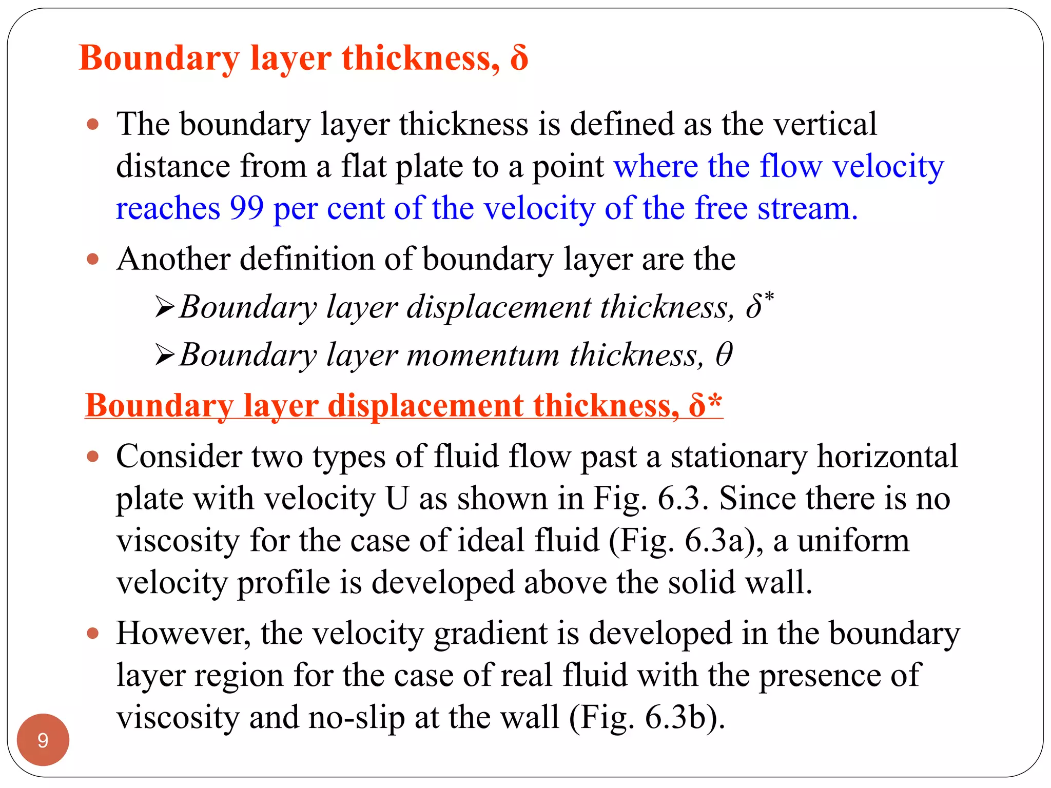 Fluid Mechanics Chapter 6. Boundary Layer Concept | PDF | Physics | Science