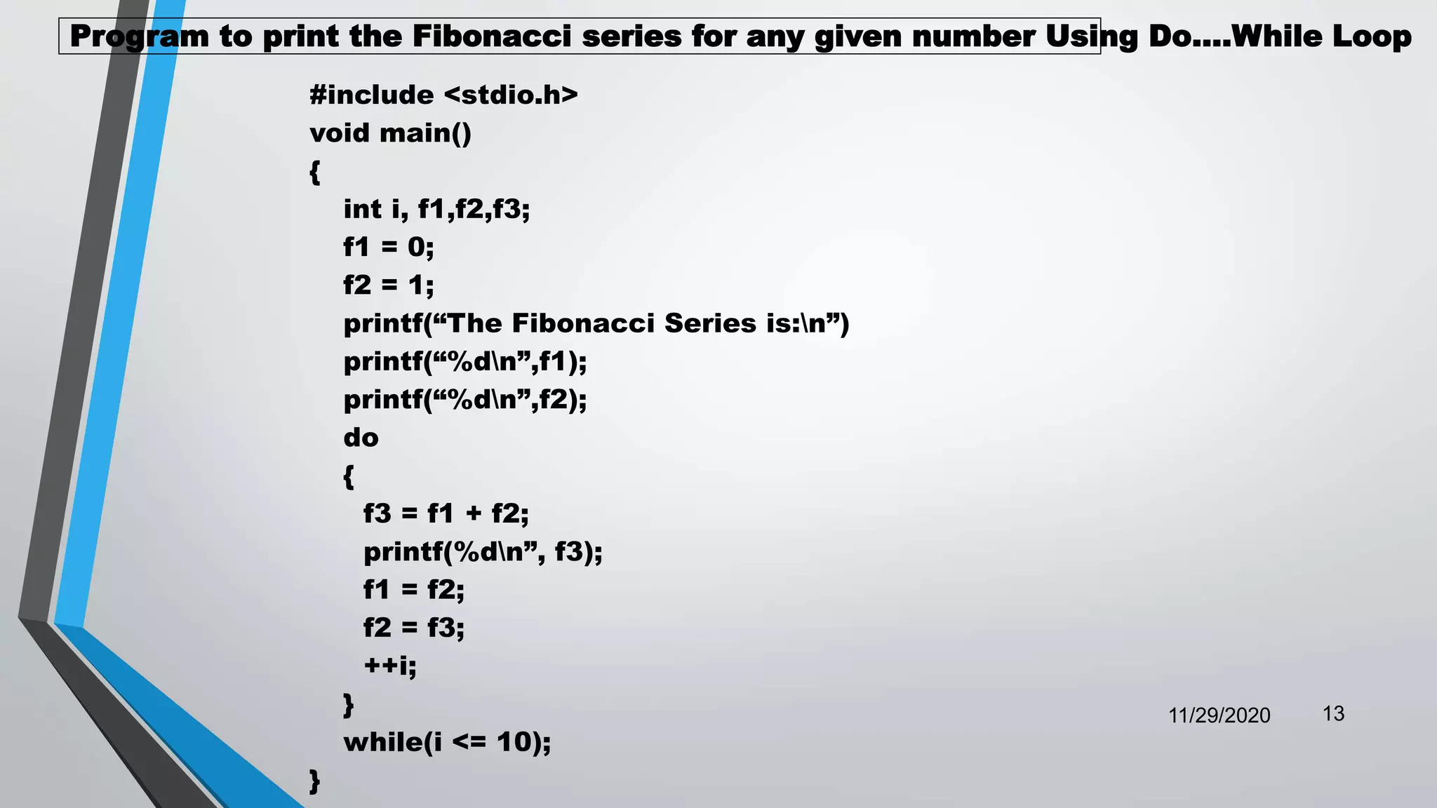 Decision Making and Looping | PPTX