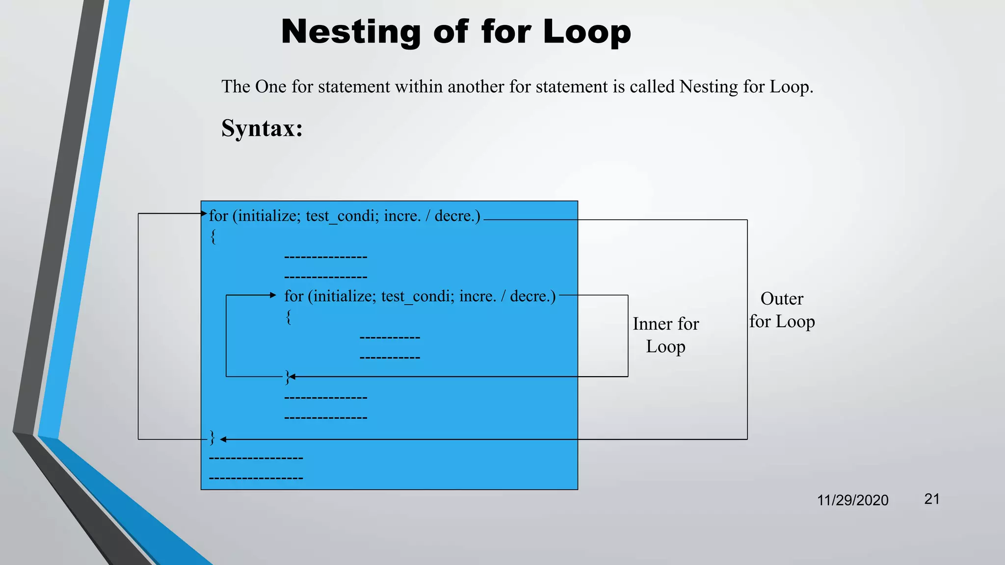 Decision Making and Looping | PPTX