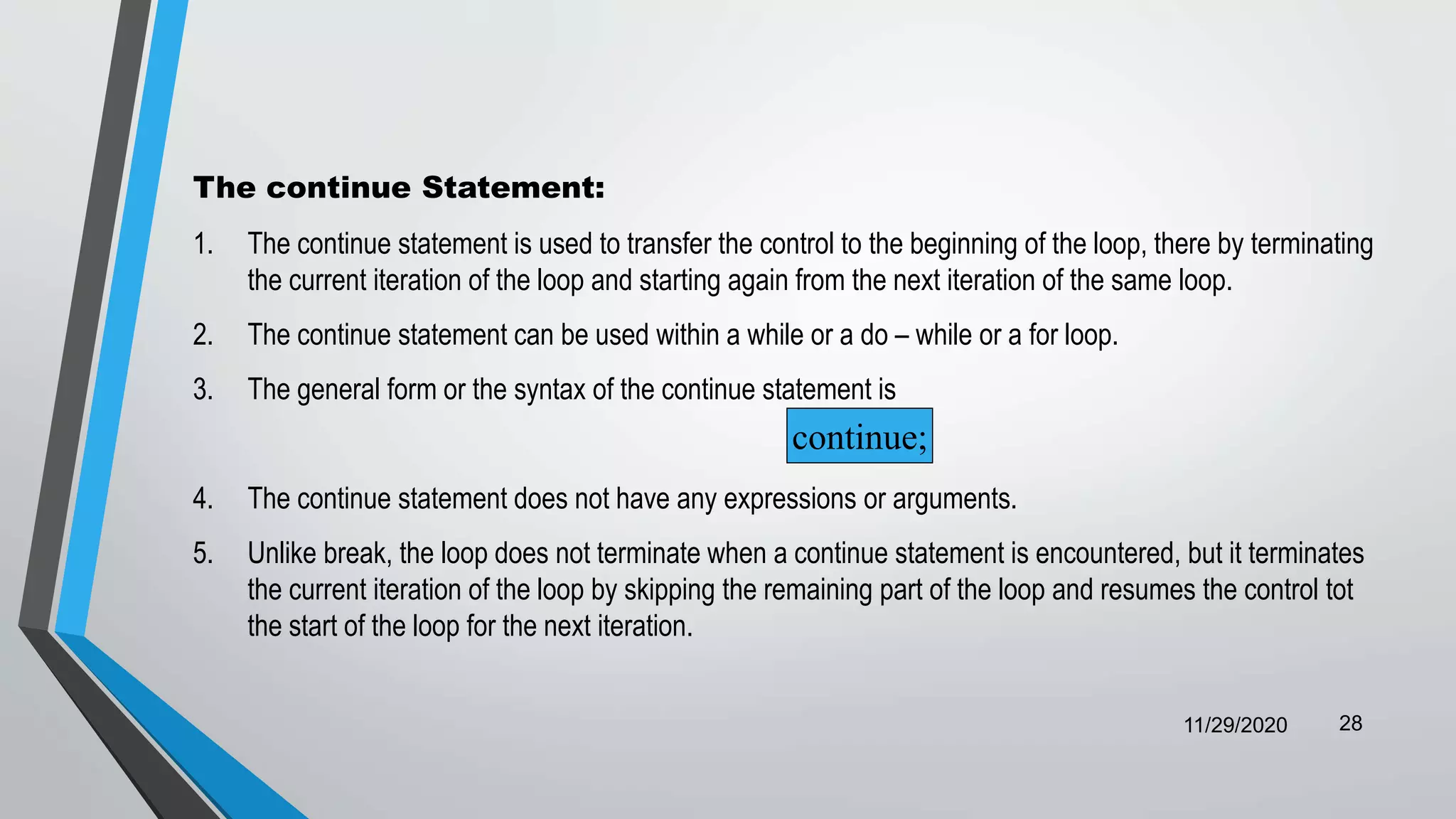 Decision Making and Looping | PPTX